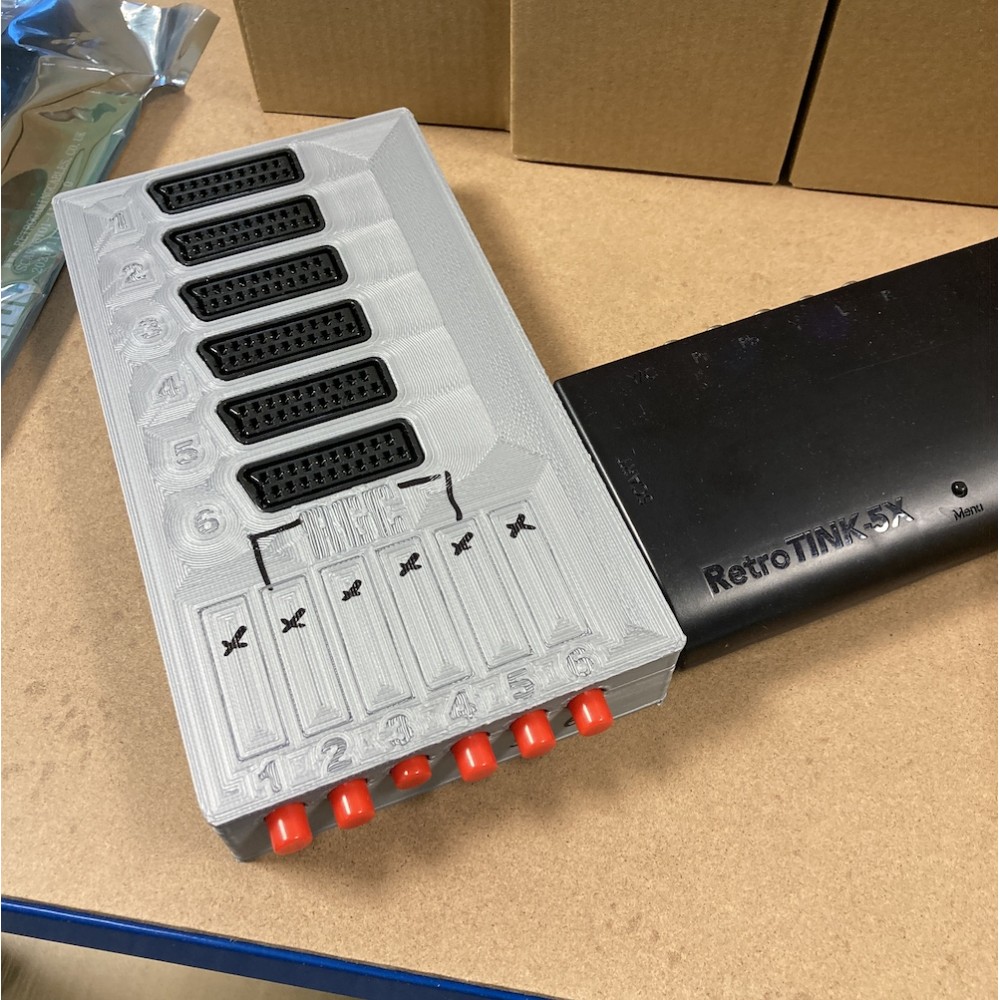 SCART switch 6 inputs 1 output